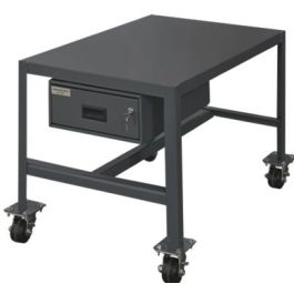 Mobile Work Table With Drawer, 2000 Lb Cap