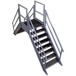 Galvanized Crossover w/45 Degree Osha Stairs
