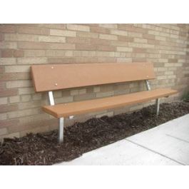 Std. 5' Stationary Bench, 2x10 Lumber, Galv Frame