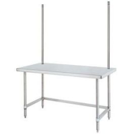 Stainless Steel Work Table With Overhead