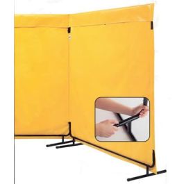 6ft x 6ft Portable Safety Screen, Yellow