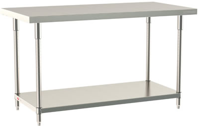 TableWorx Stationary Stainless Worktables, Stainless Steel Work Tables ...